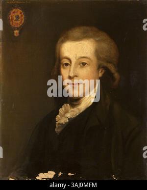 This circa 1790 portrait depicts Sir Thomas Dyke Acland, the 9th ...