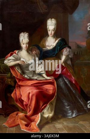 This historical painting attributed to Johann von Ewald features a key ...