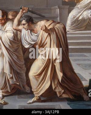 'La morte di Cesare,' painted by Vincenzo Camuccini between 1804 and ...