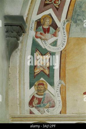 This painting, *Crucifixion with Saints*, by Fra Angelico, depicts the ...