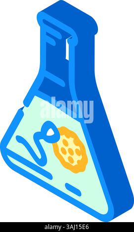 test tube baby genetic engineering color icon vector illustration Stock ...