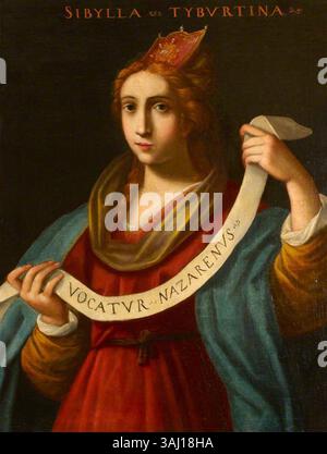 This circa 1750 painting portrays Sibylla Libica, the Libyan Sibyl ...