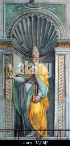 This fresco, painted by Sandro Botticelli in the Sistine Chapel ...