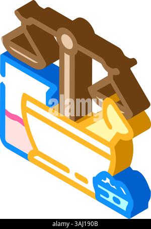 compounding medications pharmacist isometric icon vector illustration ...