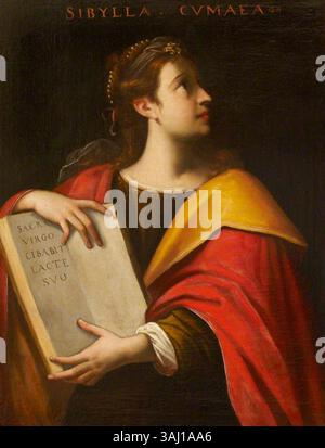 This mythological painting, created circa 1750, depicts Sibylla ...