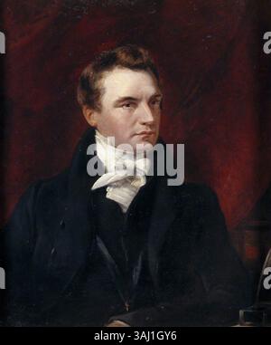 Charles Babbage, known for his contributions to computing, is depicted ...