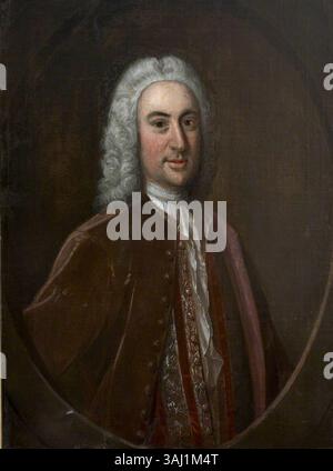 This portrait from circa 1730 depicts Augustus George, Margrave of ...