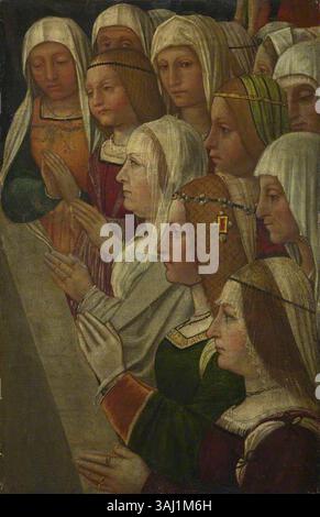 This portrait, created around 1500, depicts a young man in attire ...