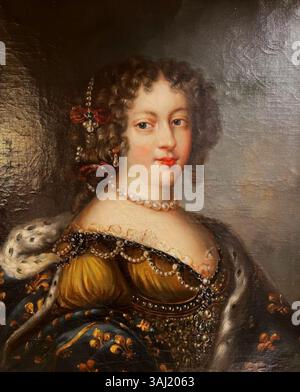 This portrait depicts Henrietta Anne Stuart, daughter of King Charles I ...