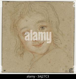 Antoine Coypel - Head of a child Stock Photo - Alamy