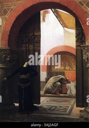 Jean-Paul Laurens - The Parting of King Robert and Bertha Stock Photo ...