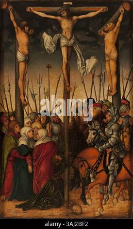 Lucas Cranach the Elder's painting 'The Crucifixion' depicts the ...