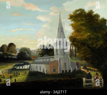 Old village church in Ticknall, East Midlands, UK Stock Photo - Alamy