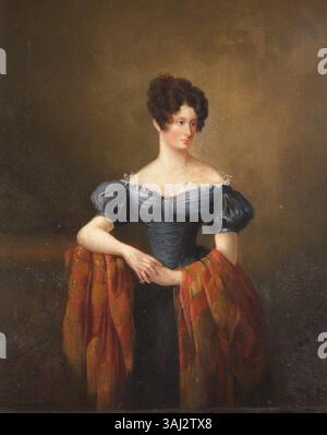 This portrait, painted circa 1830, depicts Caroline Elizabeth Taylor ...