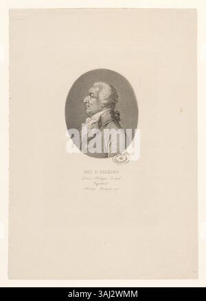 Louis Philippe Joseph d'Orléans, also known as Philippe Égalité, was a ...
