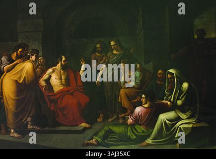Aleksandr Notbek, Socrates With His Students, 1831 Stock Photo - Alamy
