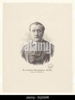 The 'His Excellency Monseigneur Boyer, Bishop of Clermont' print from ...