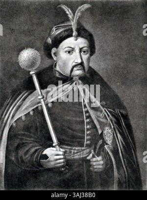 This 1885 painting by Jan Matejko depicts Bohdan Khmelnytsky, the ...