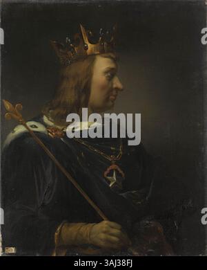 Portrait of John II the Good, Jean le Bon, King of France, 14th century ...