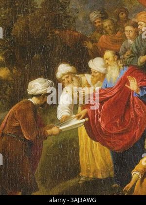 Jacob van Loo's painting 'Zerubbabel Shows Cyrus the Great a Plan of ...