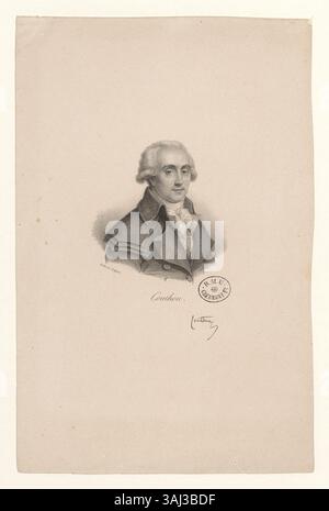 A lithograph from the Boyer collection of Georges Couthon, depicting ...