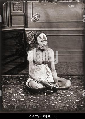 Self-portrait by Maharaja Sawai Ram Singh II of Jaipur, c. 1870. The ...