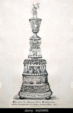 This 1863 Swiss medal from Chaux-de-Fonds, created by J. Häfeli of ...