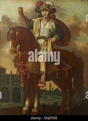 This artwork, attributed to Antonio Tempesta, depicts a dramatic battle ...