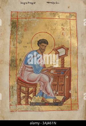 This illumination from the Djruchi II Four Gospels (12th-13th century ...