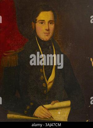 A formal portrait of a soldier, depicting their uniform and demeanor ...