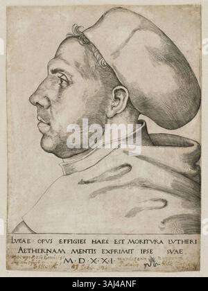 Lucas Cranach the Elder's portrait of Martin Luther, housed in the ...
