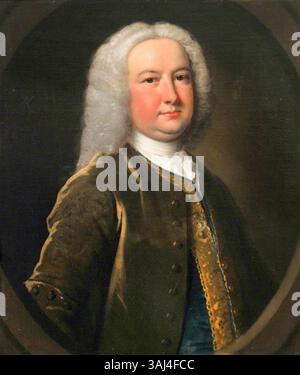 This portrait, attributed to Thomas Hudson, depicts John Carteret, 2nd Earl Granville (1690-1763 ...