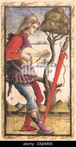 Card from the Sola Busca tarot deck, created in Italy in 1491 ...