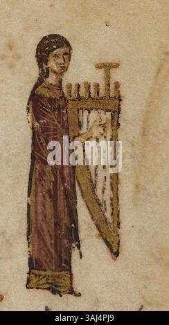 This illustration from the Theodore Psalter, an 11th-century Byzantine ...