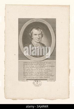 This intaglio print by Philippe de Champaigne depicts Antoine Arnauld ...