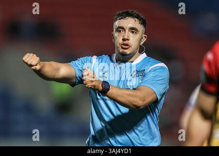 Referee Liam Rush gives instructions during the Betfred Super League ...