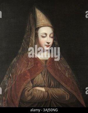 This painting depicts the legendary figure of Fair Rosamund in her ...