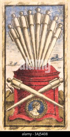 A card from the 1491 Sola Busca tarot deck, known for its rich ...