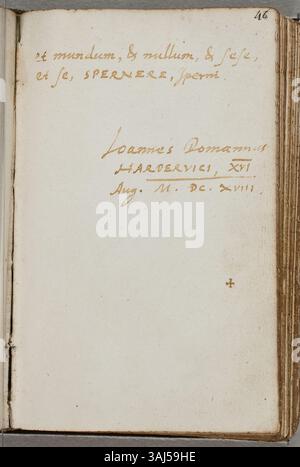 This 'Album Amicorum' is a historical collection of autographs, likely ...