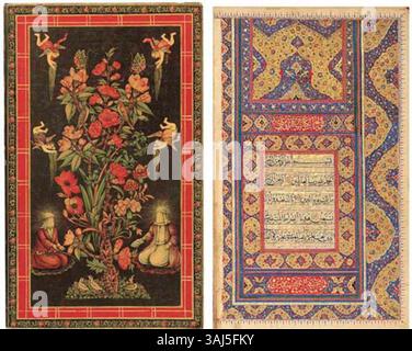 This Naskh script manuscript features Qur'anic verses, an important ...