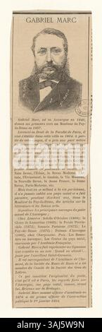 Gabriel Marc was an artist known for his wood engravings. This print ...