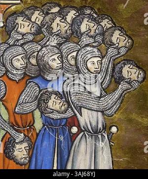 This illustration from the Morgan Bible depicts the biblical story of ...