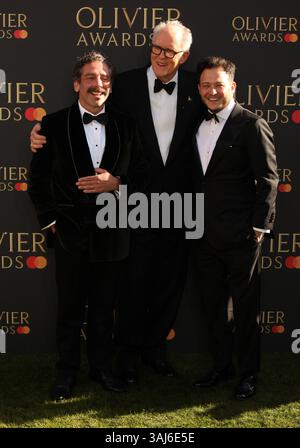 London, UK. John Lithgow (centre) at Mastercard sponsored 2025 Olivier ...