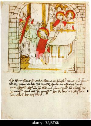 This circa 1460 block print from the 'Blokboek van Sint-Servaas ...