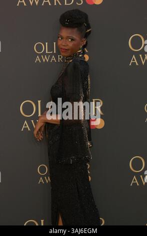 London, UK. Benedict Lombe at Mastercard sponsored 2025 Olivier Awards ...