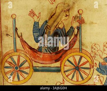 This image illustrates scenes from the biblical story of Ruth and Boaz ...