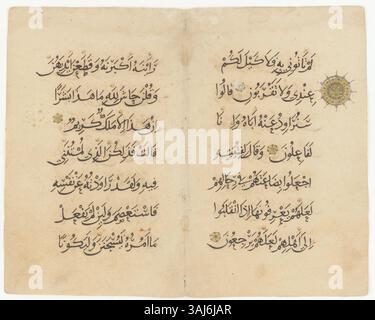 Double Folio from a Qur'an Manuscript Double Folio from a Qur'an ...
