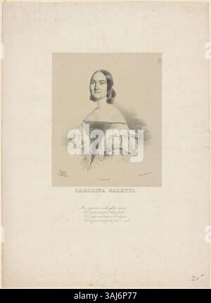 Portrait of Carolina Galletti by Camilla Guiscardi Gandolfi, 1838 ...