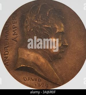 Portrait of André-Marie Ampère, French physicist and mathematician ...