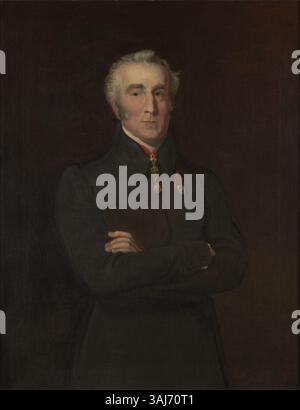 This portrait depicts Field Marshal Arthur Wellesley, the 1st Duke of ...